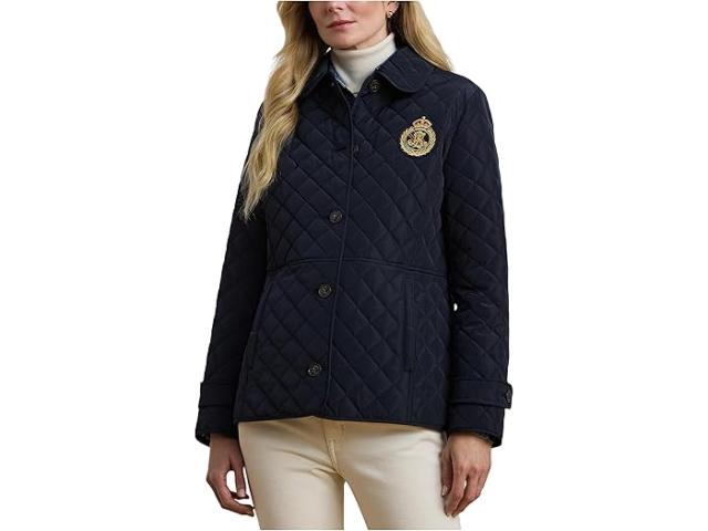 (取寄) ローレン ラルフローレン レディース リサイクル クレステッド キルト プ トリム 27 Lauren Ralph Lauren women Recycled Crested Quilt Pu Trim 27