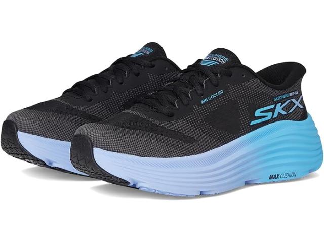 (取寄) スケッチャーズ レディース マックス クッショニニグ エンデバー ハンズ フリー スリップ-インス SKECHERS women Max Cushioning Endeavour Hallandale Hands Free Slip-Ins Black/Blue