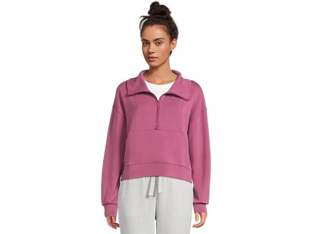 (取寄) トラヴィスマシュー レディース スカイロフト ソフト 1/2 ジップ TravisMathew women Skyloft Soft 1/2 Zip Damson