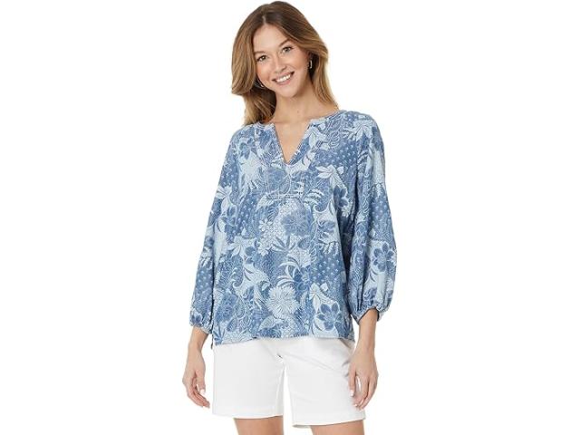 (取寄) トミーバハマ レディース シークレット インレット 3/4 Slv トップ  Bahama women Secret Inlet 3/4 Slv Top Med Marina Wash