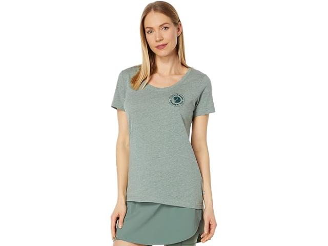 (取寄) フェールラーベン レディース 1960 ロゴ Tシャツ Fjllrven women Fjallraven 1960 Logo T-Shirt Patina Green/Melange