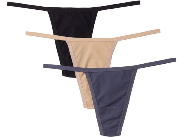 (取寄) ハンキー パンキー レディース ブレスソフト G-ストリング 3 パック Hanky Panky women Hanky Panky BreatheSoft G-String 3 Pack Black/Taupe/Granite