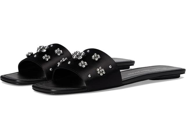 (取寄) スチュアート ワイツマン レディース ポッピー スライド Stuart Weitzman women POPPY SLIDE Black/Silver Shade/Gray