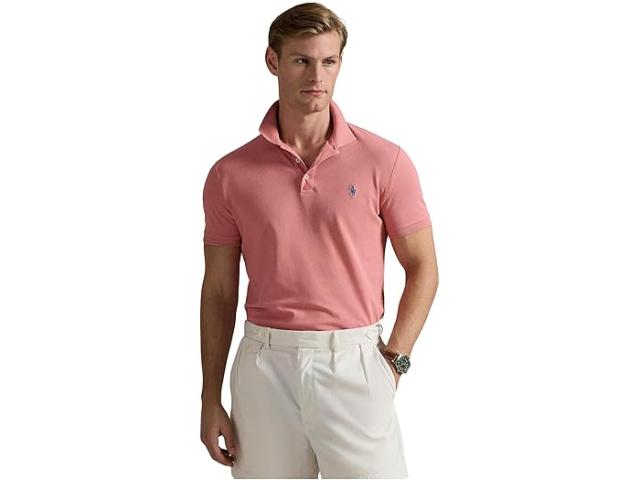 (取寄) ラルフローレン メンズ クラシック フィット ストレッチ メッシュ ポロ シャツ Polo Ralph Lauren men Classic Fit Stretch Mesh Polo Shirt Desert Rose