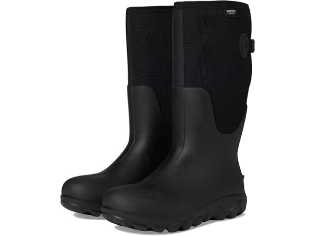 (取寄) ボグス メンズ クラシック シームレス トール アジャスタブル カーフ Bogs men Classic Seamless Tall Adjustable Calf Black