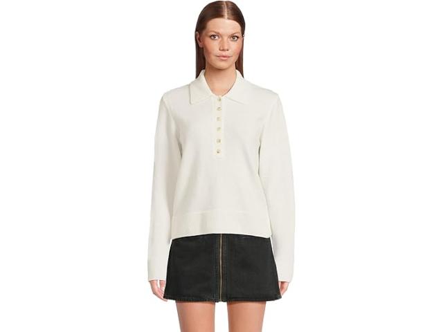 (取寄) マイケル スターズ レディース マージー ポロ セーター Michael Stars women Margie Polo Sweater Ivory