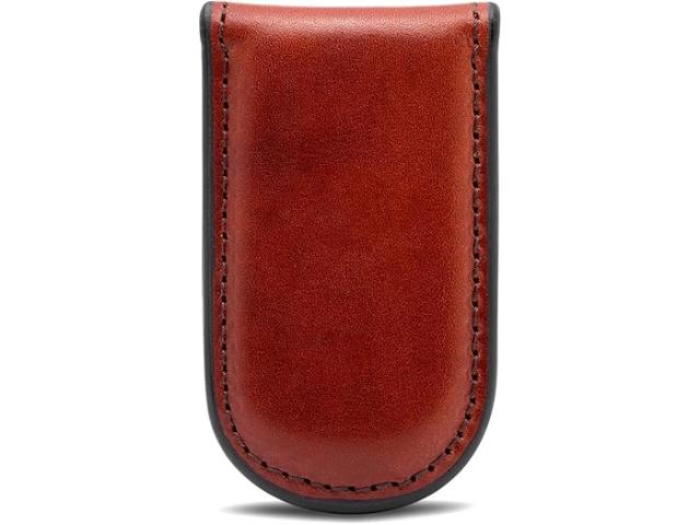 (取寄) ボスカ メンズ オールド レザー コレクション - マグネティック マネー クリップ Bosca men Old Leather Collection - Magnetic Money Clip Cognac Leather