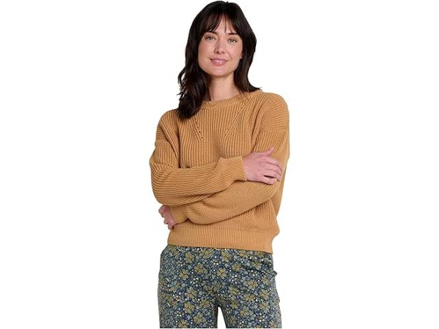 (取寄) トードアンドコー レディース ビアンカ シェーカー クルー セーター Toad&Co women Bianca Shaker Crew Sweater Camel