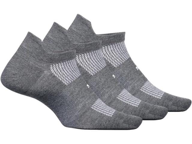 (取寄) フィーチャーズ ハイ パフォーマンス ウルトラ ライト ノー ショー タブ 3-ペア パック Feetures Feetures High Performance Ultra Light No Show Tab 3-Pair Pack Heather Gray