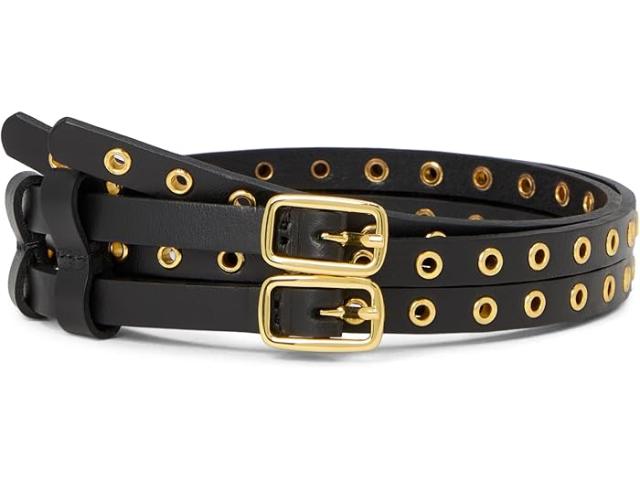 (取寄) メイドウェル レディース グロメット ベルト Madewell women Grommet Belt True Black