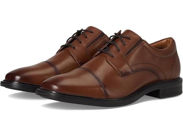(取寄) ナン ブッシュ メンズ スターク キャップ トゥ オックスフォード レザー ビジネス フォーマル ダービー ドレス カジュアル レース-アップ Nunn Bush men Stark Cap Toe Oxford Leather Business Formal Derby Dress Casual Lace-Up Cognac
