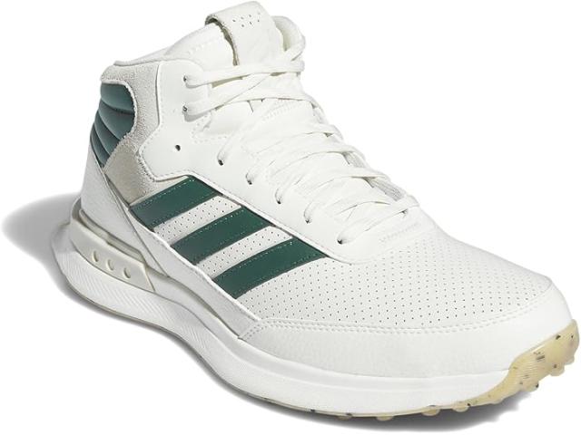 (取寄) アディダス ゴルフ S2G ミッド スパイクレス ゴルフ シューズ adidas Golf adidas Golf S2G Mid Spikeless Golf Shoes Off White/Collegiate Green/Alumina