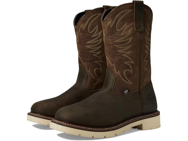 (取寄) ソログッド メンズ アメリカン ヘリテージ スクエア トゥ ウェリントン Thorogood men Thorogood American Heritage Square Toe Wellington Crazy Horse Upper/Pebble Brown Bottom