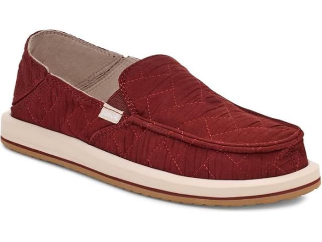 (取寄) サヌーク レディース ドンナ キルテッド Sanuk women Donna Quilted Fired Brick