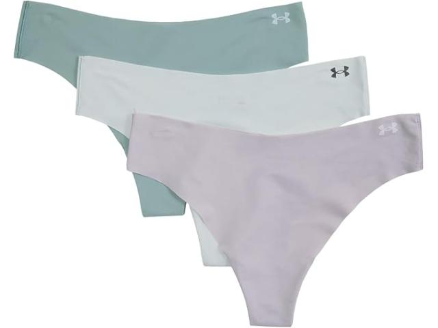 (取寄) アンダーアーマー レディース シームレス トング - 3 PK ソリッド Under Armour women Seamless Thong - 3 PK Solid Gray Dawn