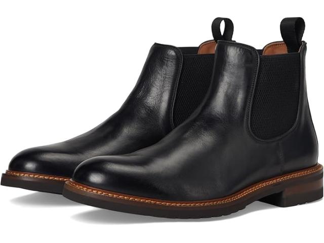 (取寄) ジョンストン&マーフィー コレクション メンズ ハートフォード チェルシー ブーツ Johnston & Murphy Collection men Hartford Chelsea Boots Black Italian Calfskin