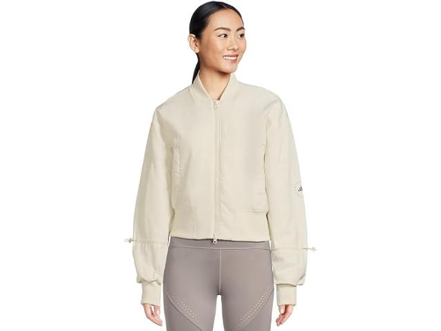 (取寄) アディダス バイ ステラマッカートニー レディース ウーブン ボンバー クロップド adidas by Stella McCartney women Woven Bomber Cropped JX9106 Almond Milk/SMC