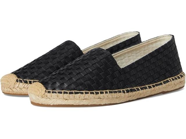 (取寄) ソルドス レディース ウーブン レザー オリジナル エスパドリーユ Soludos women Woven Leather Original Espadrille Noche Black
