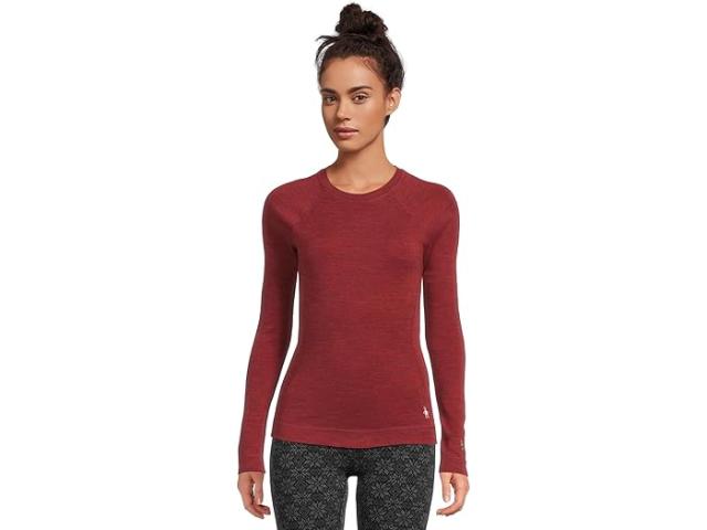 (取寄) スマートウール レディース クラシック サーマル メリノ ベース レイヤー クルー Smartwool women Classic Thermal Merino Base Layer Crew Currant Heather