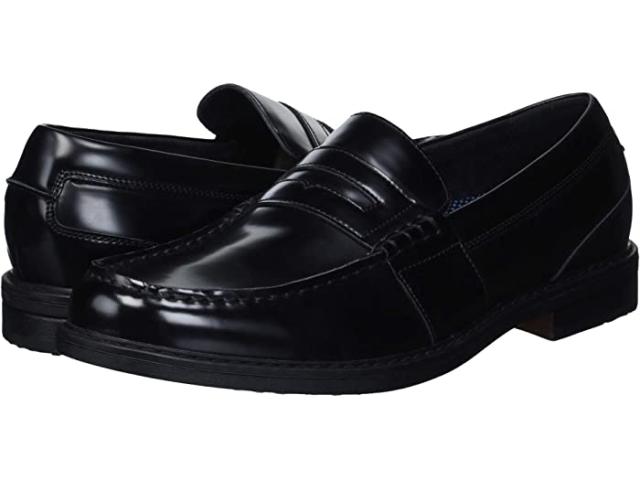 (取寄) ナン ブッシュ メンズ リンカーン ペニー ローファー Nunn Bush men  Lincoln Penny Loafer Black Polished