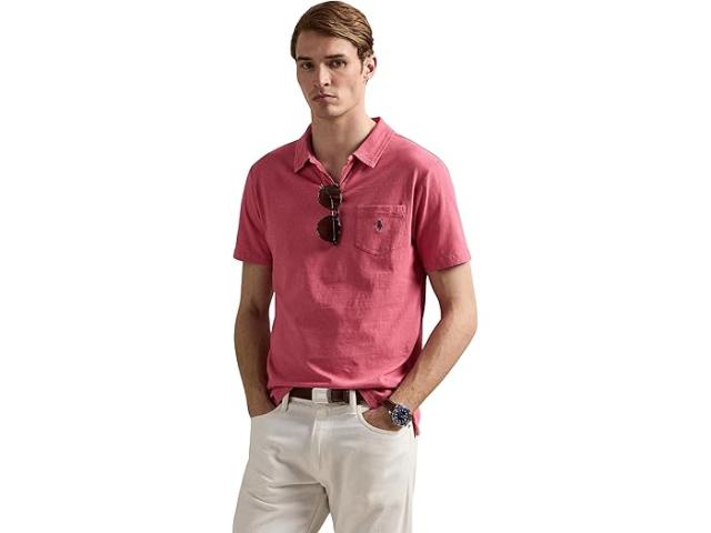 (取寄) ラルフローレン メンズ スタンダード フィット コットン-リネン ポロ シャツ Polo Ralph Lauren men Standard Fit Cotton-linen Polo Shirt Adirondack Berry