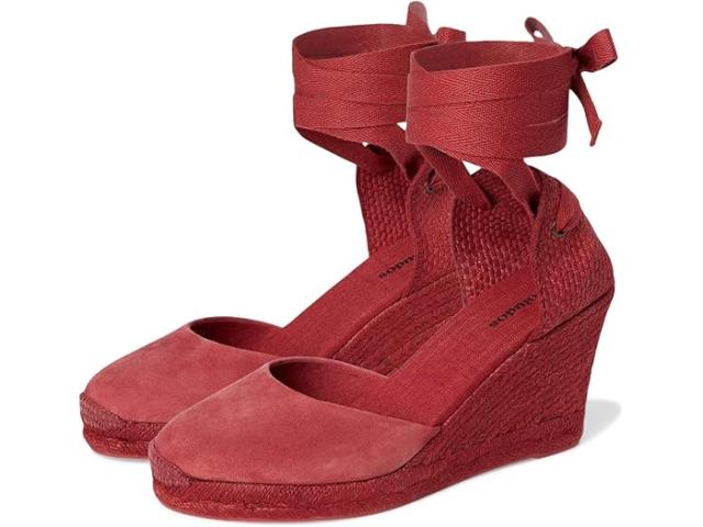(取寄) ソルドス レディース レザー マルセイユ ウェッジ Soludos women Leather Marseille Wedge Arcilla Red