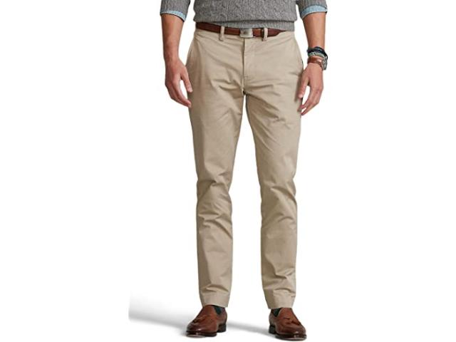 (取寄) ラルフローレン メンズ ストレッチ ストレート フィット チノ パンツ Polo Ralph Lauren men  Stretch Straight Fit Chino Pants Khaki Tan