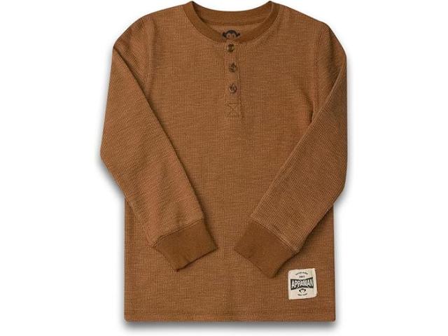 (取寄) アパマンキッズ クラフツマン サーマル ヘンリー (トドラー/リトル キッズ/ビッグ キッズ) Appaman Kids Craftsman Thermal Henley (Toddler/Little Kids/Big Kids) British Khaki