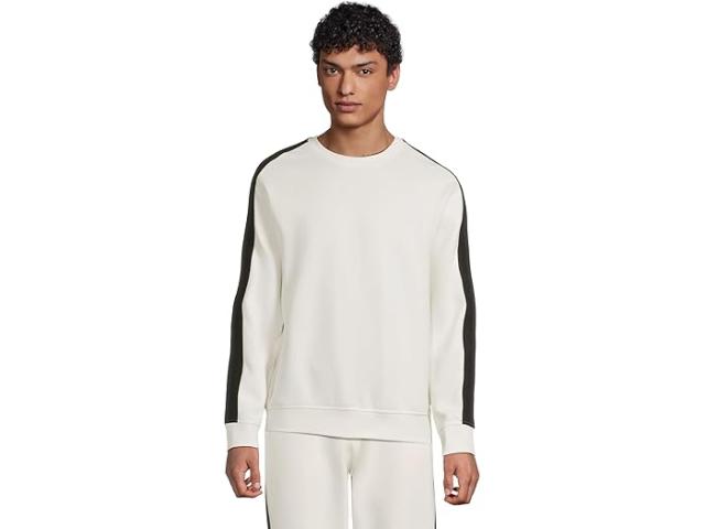 (取寄) アルマーニエクスチェンジ レディース テープ ロゴ プルオーバー スウェットシャツ Armani Exchange women Tape Logo Pullover Sweatshirt Off White