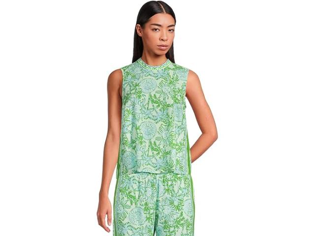 (取寄) リリー ピュリッツァー レディース アーニャ トップ Lilly Pulitzer women Anya Top Cool Mint Catchin Rays Engineered Top