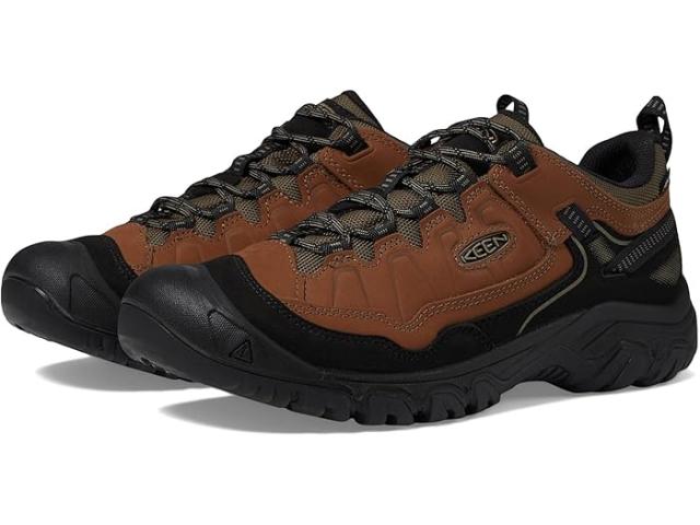 (取寄) キーン メンズ ターギー 4 ロー ハイト デュラブル コンフォタブル ウォータープルーフ KEEN men Targhee 4 Low Height Durable Comfortable Waterproof Bison/Black