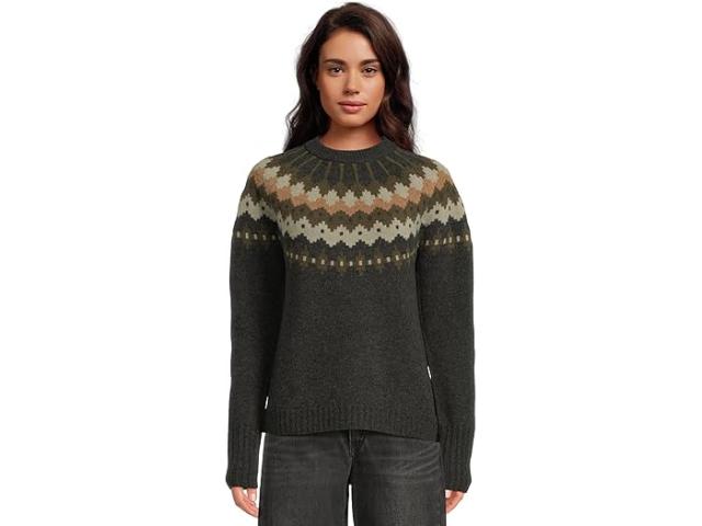 (取寄) ロイヤルロビンズ レディース ウール クルー  Robbins women Rockcraft Wool Crew Charcoal Heather creek Pattern