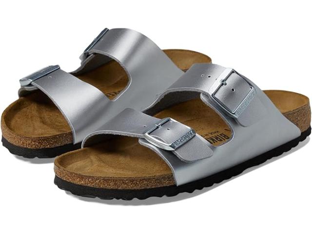 (取寄) ビルケンシュトック レディース アリゾナ ビルコ-フロー Birkenstock women Birkenstock Arizona Birko-Flor Silver