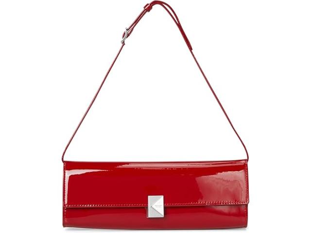 (取寄) ケイトスペード レディース デコ パテント レザー ソフト ミニ ショルダー Kate Spade New York women Deco Patent Leather Soft Mini Shoulder Dark Scarlet