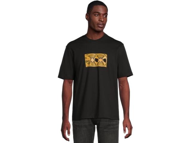 (取寄) アルマーニエクスチェンジ メンズ アブストラクト グラフィック T-シャツ Armani Exchange men Abstract Graphic T-shirt Black Cd