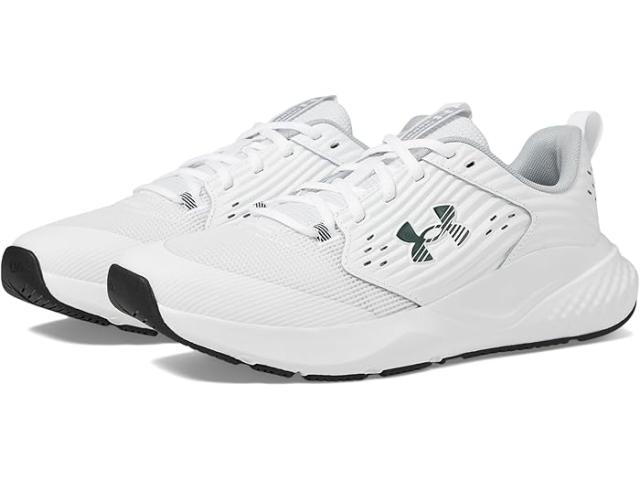 (取寄) アンダーアーマー メンズ チャージド コミット 4 トレーニング シューズ Under Armour men Under Armour Charged Commit 4 Training Shoes White/Mod Gray/Forest Green