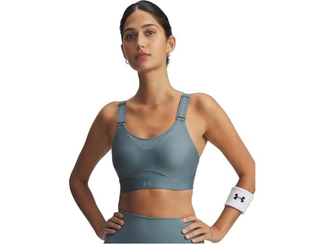 (取寄) アンダーアーマー レディース インフィニティ ハイ インパクト スポーツ ブラ Under Armour women Infinity High Impact Sports Bra Jasper Blue/Serpentine