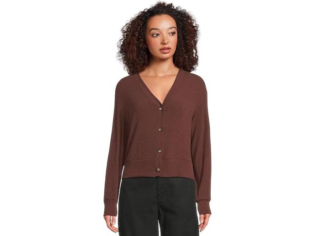 (取寄) マイケル スターズ レディース イルサ V-ネック カーディガン Michael Stars women Ilsa V-neck Cardigan Espresso