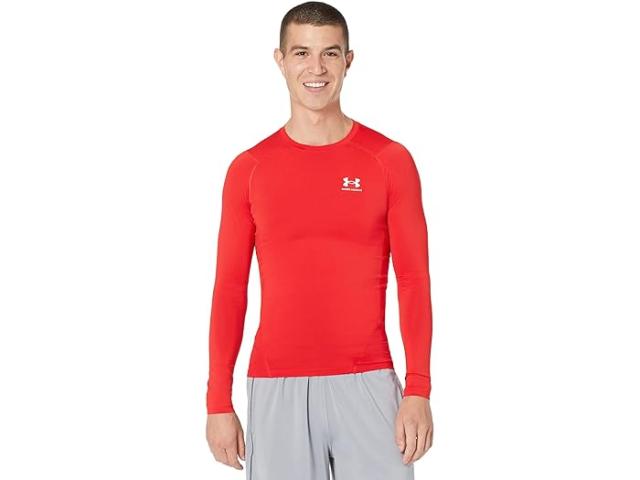 (取寄) アンダーアーマー メンズ ヒートギア アーマー コンプレッション ロング スリーブ Under Armour men Under Armour Heatgear Armour Compression Long Sleeve Red/White