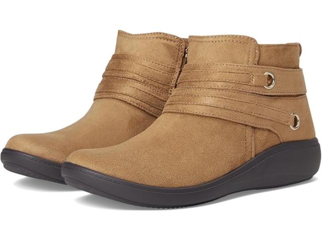 (取寄) ライフストライド レディース ブレイブ ジップ ショート ブーツ LifeStride women Brave Zip Short Boots Honey