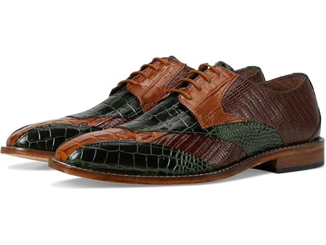 (取寄) ステイシー アダムス メンズ バイク トゥ レース-アップ Stacy Adams men Tristano Bike Toe Lace-Up Green Multi