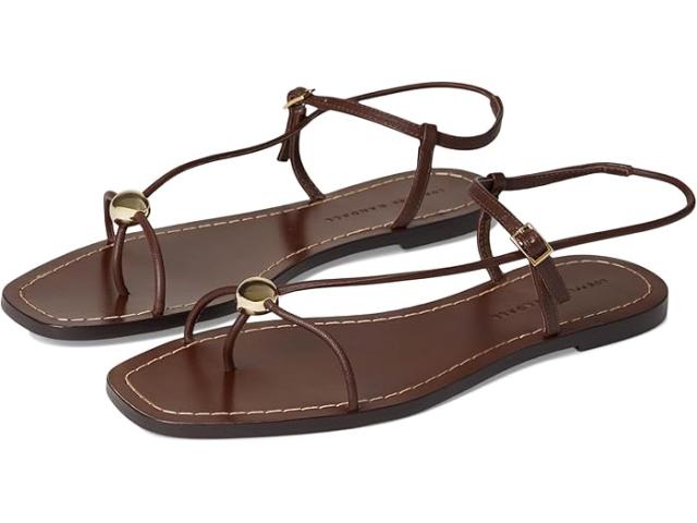 (取寄) ロフラー ランドール レディース ララ ストラップ フラッツ サンダル ウィズ ボール Loeffler Randall women Lara Strappy Flat Sandals With Ball Espresso