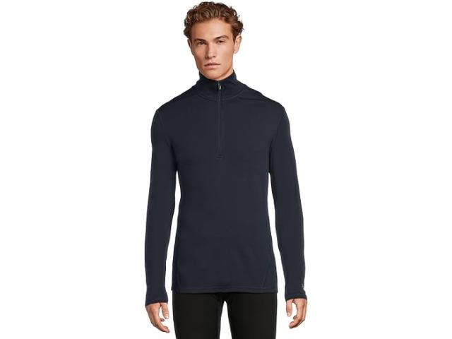 (取寄) スマートウール メンズ クラシック サーマル メリノ ベース レイヤー 1/4 ジップ Smartwool men Classic Thermal Merino Base Layer 1/4 Zip Deep Navy