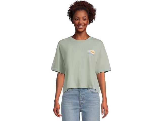 (取寄) ソルティ クルー レディース ウェーブ スキマー ティー Salty Crew women Waves Skimmer Tee Meadow Green