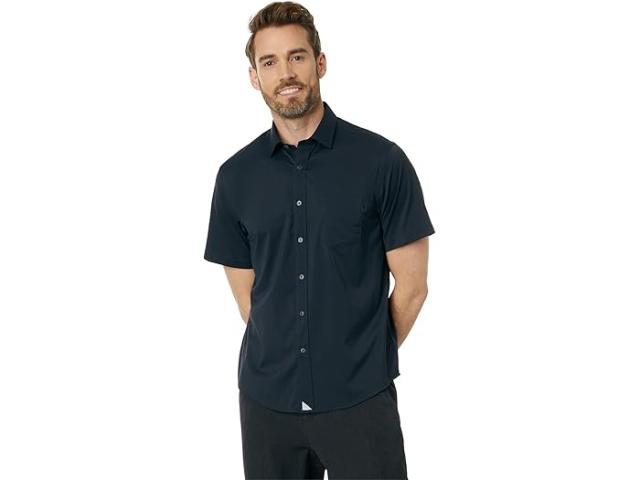 (取寄) アンタックイット メンズ ジロンド ショート スリーブ シャツ UNTUCKit men UNTUCKit Gironde Short Sleeve Shirt Black