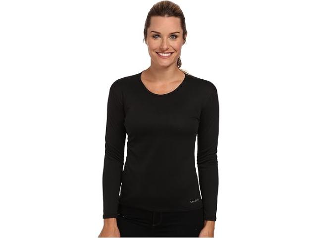 (取寄) ホットチリ レディース バイ-プライ クルーネック Hot Chillys women Bi-Ply Crewneck Black