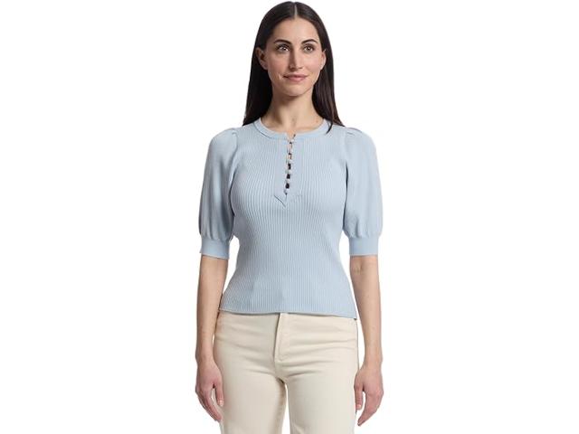 (取寄) リラ P レディース エルボー スリーブ ヘンリー セーター Lilla P women Elbow Sleeve Henley Sweater Tide