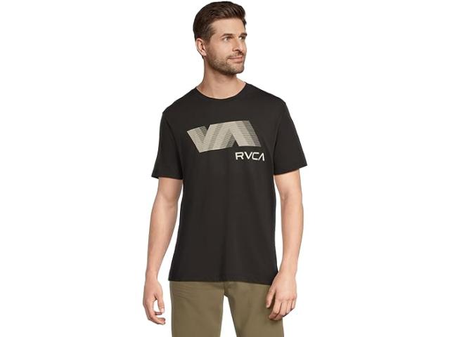 (取寄) ルーカ メンズ ヴァ ブラー ショート スリーブ RVCA men VA Blur Short Sleeve Black