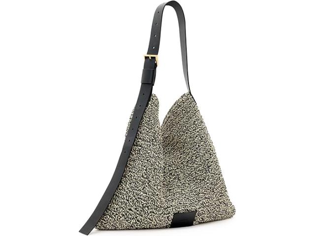 (取寄) オールセインツ レディース アシャ ペーパー ショルダー バッグ AllSaints women Asha Paper Shoulder Bag Black/Natural