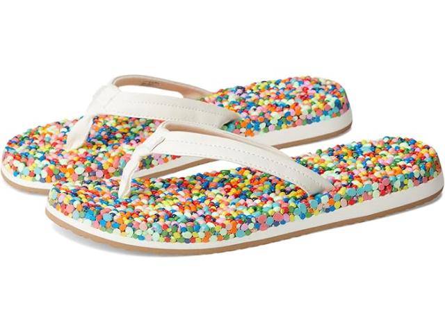 (取寄) サヌーク レディース  Sanuk women Bubblecush Rainbow Confetti